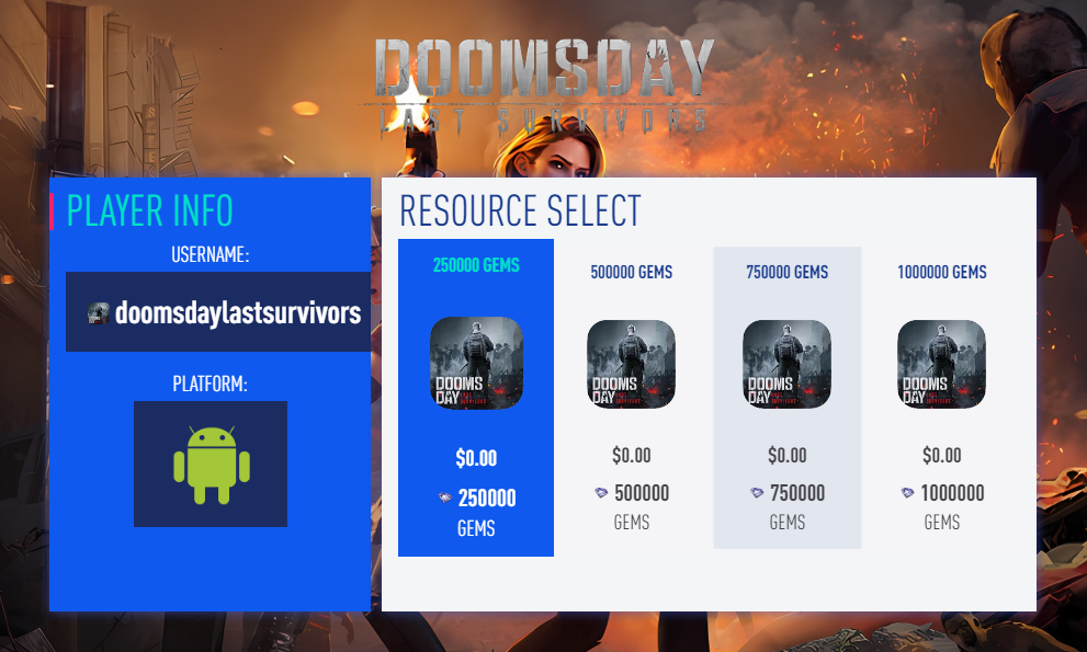 Doomsday Last Survivors Trucchi Gemme Infinite Gratis